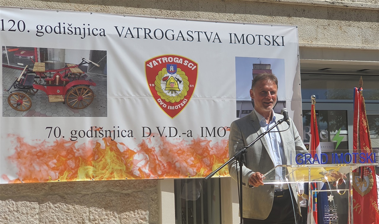 Predsjednik Hrvatskoga sabora Gordan Jandroković sudjelovao na proslavi imotskih vatrogasaca ...