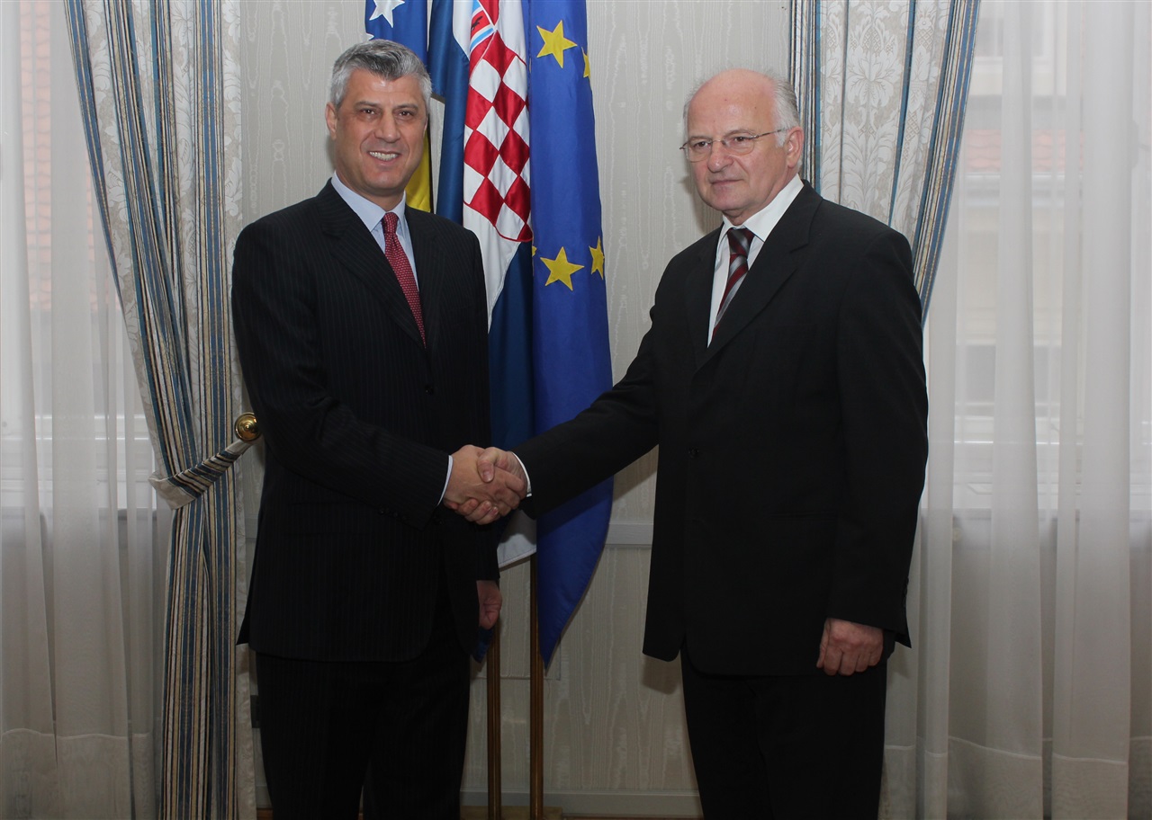 Predsjednik Sabora Josip Leko primio predsjednika Vlade Republike ...